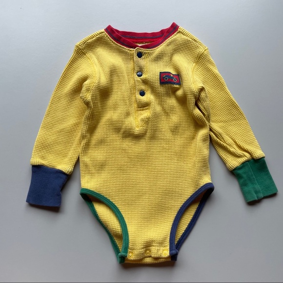 Gymboree | One Pieces | Gymboree Vintage Yellow Retro Onesie | Poshmark